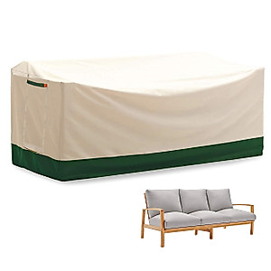 Umbrauto Outdoor Couch Cover Patio Furniture Covers Waterproof Outdoor Sofa Covers Heavy Duty Fade Resistant Patio Sofa Cover (60" Lx35 Wx32 H)