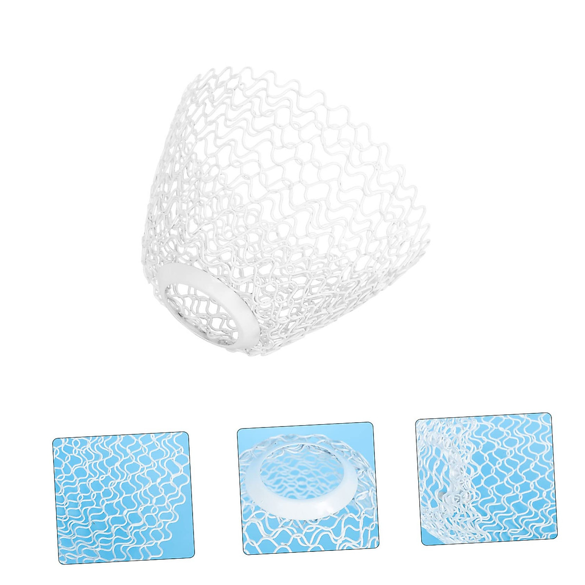 Uonlytech 2 Pcs Wrought Iron Lampshade Light Accessory Lampshade Adornment Decorative Lampshade Metal Light Shell Metal Lampshade Modern Lampshade Lamp Accessory Hollow-Out Lampshade