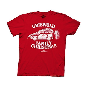 Ripple Junction National Lampoon's Christmas Vacation Adult Unisex Griswold Fam Xmas Light Weight 100% Cotton Crew T-Shirt XL Red