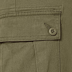 Amazon Essentials Men's Straight-Fit Stretch Cargo Pant (Available in Big & Tall), Olive, 32W x 29L