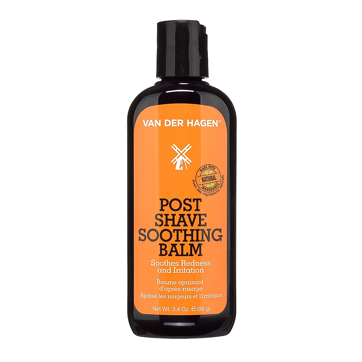 Van Der Hagen Post Shave Soothing Balm - Natural Ingredients for Soothing and Moisturizing Post Shave Finish, Unscented, 3.4 oz