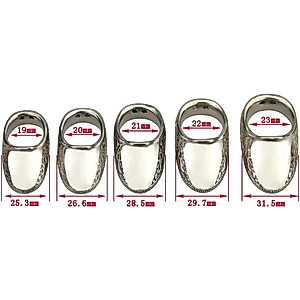 AMEYXGS Archery Thumb Ring Handmade Tibetan Silver Finger Protector Thumb Protector Ring for Outdoor Archery Hunting (19#)