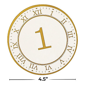 Fun Express Clock FACE CARDSTOCK Table Numbers 1-24 - Party Supplies - 28 Pieces