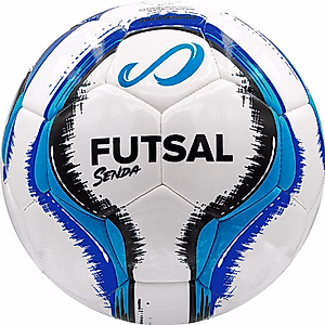 SENDA Rio Match Futsal Ball, Fair Trade Certified, Blue/Black, Size 4 (Ages 13 & Up)