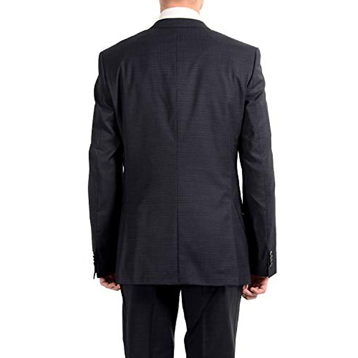 Hugo Boss "Huge6/Genius4WE Men's 100% Wool Three-Piece Suit US 40L IT 50L Blue