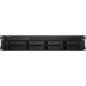 Synology RackStation RS1219+ iSCSI NAS Server with Intel Atom 2.4GHz CPU, 8GB Memory, 32TB HDD Storage, DSM Operating System