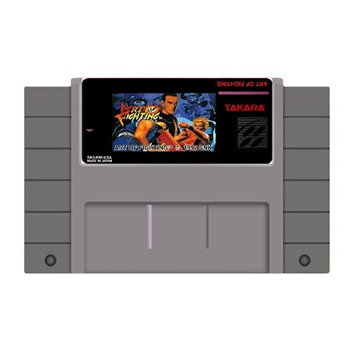 Retro Game Art Of Fighting 16 Bit Big Gray Game Card For USA NTSC Game Player (Gray)