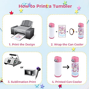 ZREGGUR 24pack Mixed coloer 12oz sublimation tumbler kids sippy cup blank stainless steel thermos kids water bottle for school toddler cups spill proof with straw and lid