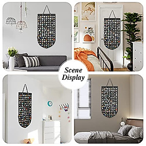 Hanging Brooch Pin Storage Organizer, Pin Wall Display Banner for Display Pins, Buttons and Lapel Collections, Brooch Pin Collection Storage Holder Holds Up to 141 Pins. (Black 1)