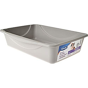 Petmate Litter Pan, Blue/Gray, Small, Made in USA