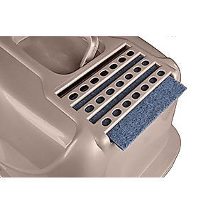 Van Ness Pets Odor Control Large Enclosed Sifting Cat Pan with Odor Door, Hooded, Beige, CP66