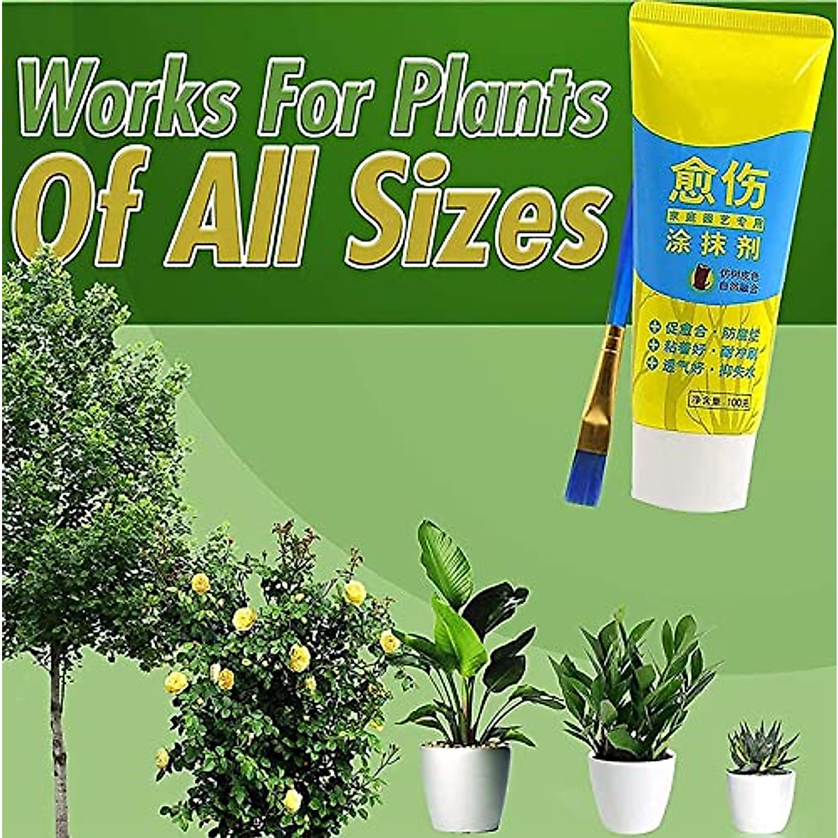 2pcs Plant Restoring Regrowth Sealant, Tree Pruning Sealer, Plant Restoring Regrowth Sealant, Tree Wound Bonsai Cut Paste, Bonsai Tree Wound Paste