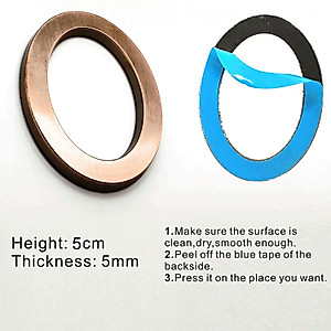 Diggoo 20 Pack Mailbox Numbers 0-9, 2 Inch High, Door Address Numbers Stickers for Apartment, House, Room, Office, Cars, Trucks, Bronze Plating Process Number Sign