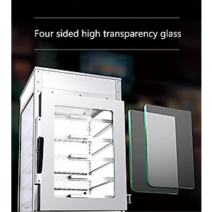 MBCEYLSTUB 5-Layer Electric Food Warmer, Steamed Bun Warmer, Commercial Bun Steamer, Food Steamer Warmer, Temperature Range 30-110℃