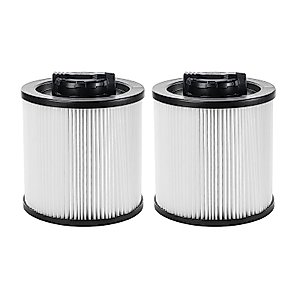 DXVC6910 Replacement Filter for DEWALT Wet/Dry Vacuum Cleaners-Regular 6-16 Gallon 2 Pack