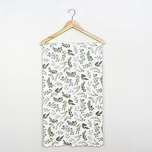 Village Baby - Graceful Greenery Swaddle Blanket - Baby Boy/Girl - Soft Newborn Receiving Blanket - Green Stretchy Wrap for Swaddling Infants Leaf Nursery Blanket - 46” x 46”