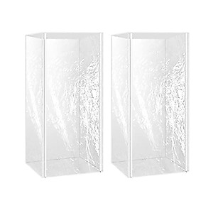 QWORK Bun Pan Rack Cover with Zippers, Clear Plastic Sheet Pan Rack Cover, 28" L x 23" W x 61" H, 20-Tier