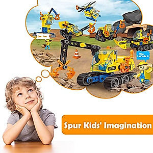 6 In 1 STEM Building Toys for 5 6 7 8 9 + Year Old Boy Girl Gift,192 PCS Stem Project Activities Kit for kid 5-7 6-8 Educational Autism Robotic Toy Learning Game Excavator Engineering Construction Set