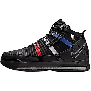 Nike Zoom Lebron III QS Black/Metallic Silver/University 9 D (M)