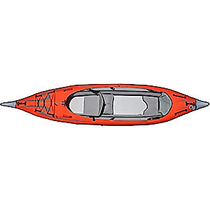 Advanced Elements AE1007-E AdvancedFrame Convertible Elite Inflatable Kayak , Red, 15ft