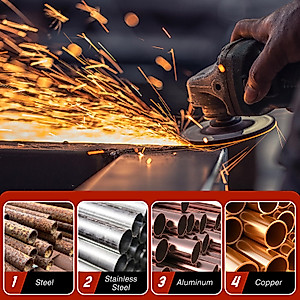 25 Pack Grinding Wheels 4-1/2 Inch, Grinder Wheel for General Purpose Metal & Stainless Steel, Aluminum Oxide Grinding Disc 4 1/2 for Angle Grinder, Depressed Center 4.5" * 1/4" * 7/8"