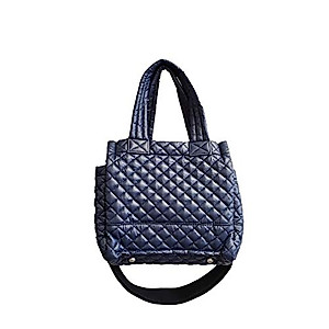 CLARANY Quilted Mini Tote water repellent (Navy)