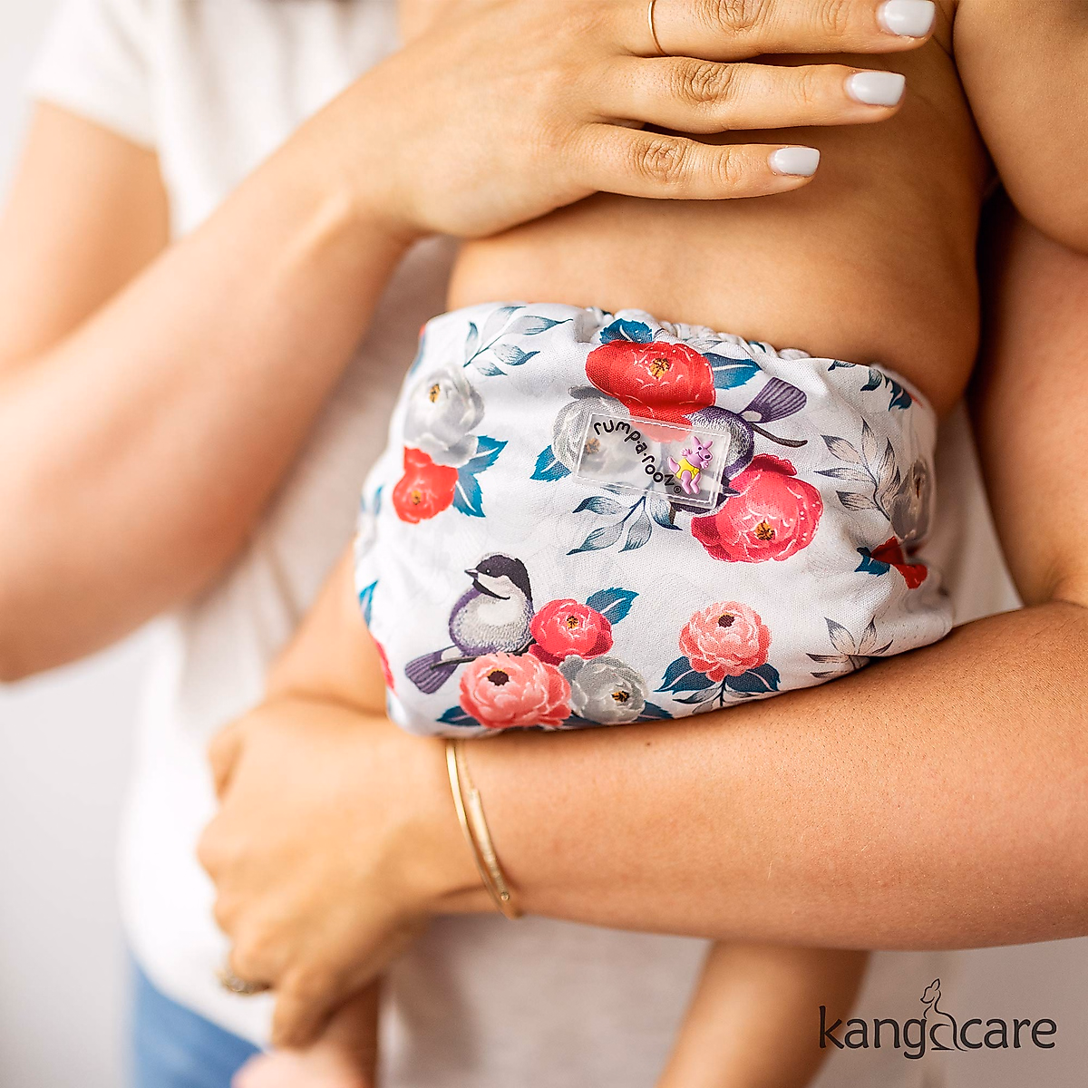 Kanga Care Rumparooz Double Leg Gusset Reusable Cloth Diaper Cover Newborn Snap | Lily 4-15 lbs