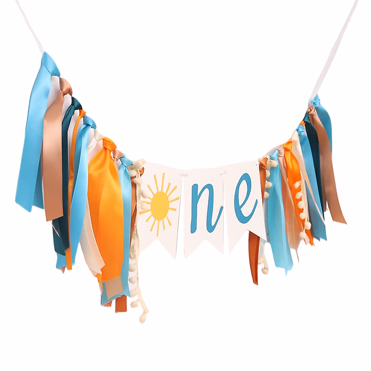 You Are My Sunshine High Chair Banner - Sun Themed First Birthday Party Decorations For Boy, Boho Sun 1st Birthday Party Favor, Modern Sun One Garland For High Chair, Baby Boy Shower Supplies