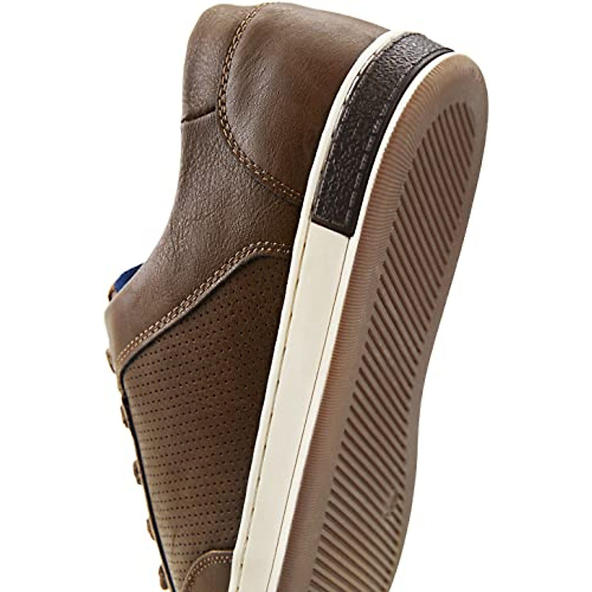 Jousen Men's Sneakers Classic Retro Casual Shoes for Men Breathable Business Dress Sneaker (A81Q07 Dark Brown 10.5)
