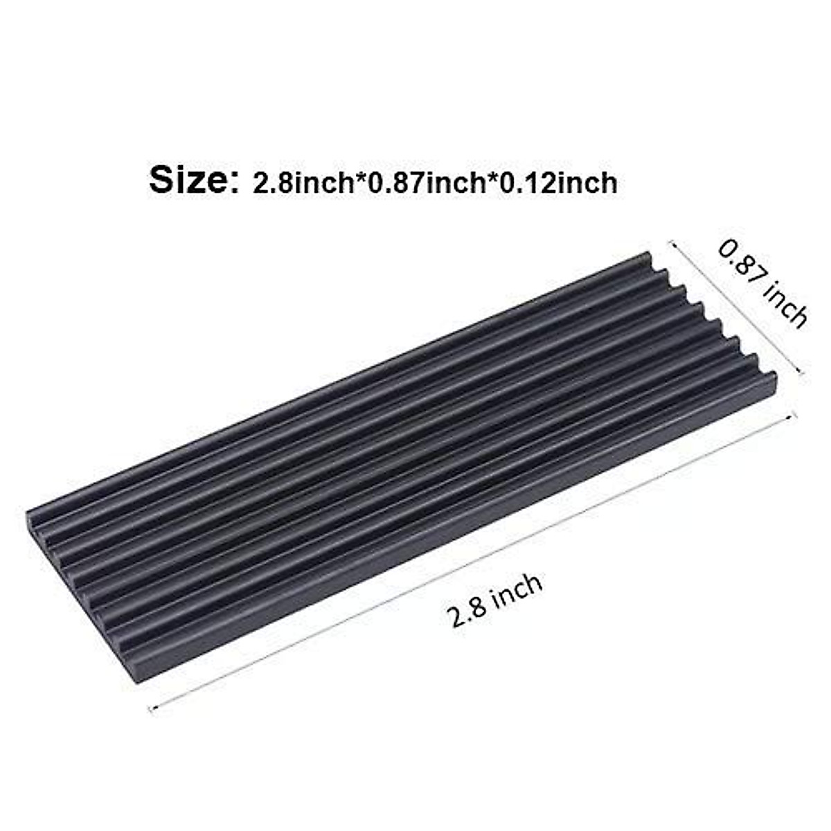 genrice 2 Pack Aluminum Heatsink andMounting Screw Screwdriver Kit,PCIe NVMe M.2 2280 ssd Heatsinks Coolerand Silicone Thermal pad