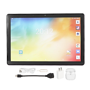 ICRPSTU Smart Tablet, 1920x1200 Resolution 12+256GB 100‑240V 8+20MP Dual Camera 5G WiFi Tablet with Earphones for Office (#3)