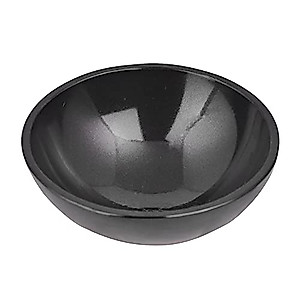 FASHIONZAADI Black Decorative Bowl - Wiccan Altar Supplies - Bowl Decor - Living Room Accessories - Reiki Gifts - Black Tourmaline Crystal - Good Luck - Home Decor Tray Dish