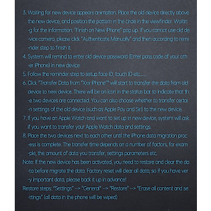 AMZPILOT Compatible for iPhone to iPhone Transfer Cable Male to Male Data Migration, iOS 14 to 8 pin OTG Cable Sync Photo/Video Wired Cord, for iPhone 14/13/12 Mini/Pro Max/11/Xs/Xr/8 Series - 0.8ft