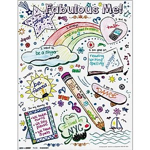 Ready-to-Decorate Fabulous Me! Posters - Set of 24