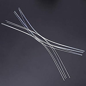 HELYZQ 10 Pcs/Set Fishing Float Tail DIY Floats Hollow 0.8/1/1.2mm Inner Diameter Thicken Tackle Tube Transparent Rigging Accessories