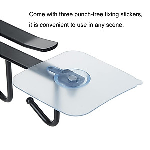 OULLYY 2 Pack 6-Hook Under Cabinet Mug Hanger, Adhesive Cup Holder Coffee Cup Mug Holder for Kitchen, 6 Hooks Tea Mug Holder for Cupboard (2pcs White)