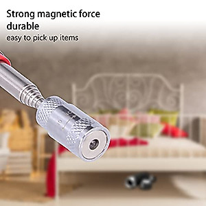 Magnetic Pickup Tool with LED Lights, Telescoping Magnet Stick Flexible Magnetic Pickup Tool for Hard to Reach Places