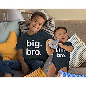 Unordinary Toddler Big bro Little bro Outfits Big Brother Little Brother Sibling Boys Matching Gifts Baby Set (Charcoal Black, Kids (2Y) / Baby (0-3M))