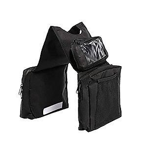 ALAVENTE ATV UTV Tank-Top Saddle Bag - Motorcycle Tank Bag - Snowmobiles ATV Tank Top Saddle Bag Waterproof - for Yamaha Suzuki Kawasaki Harley (ATV Bag Black)