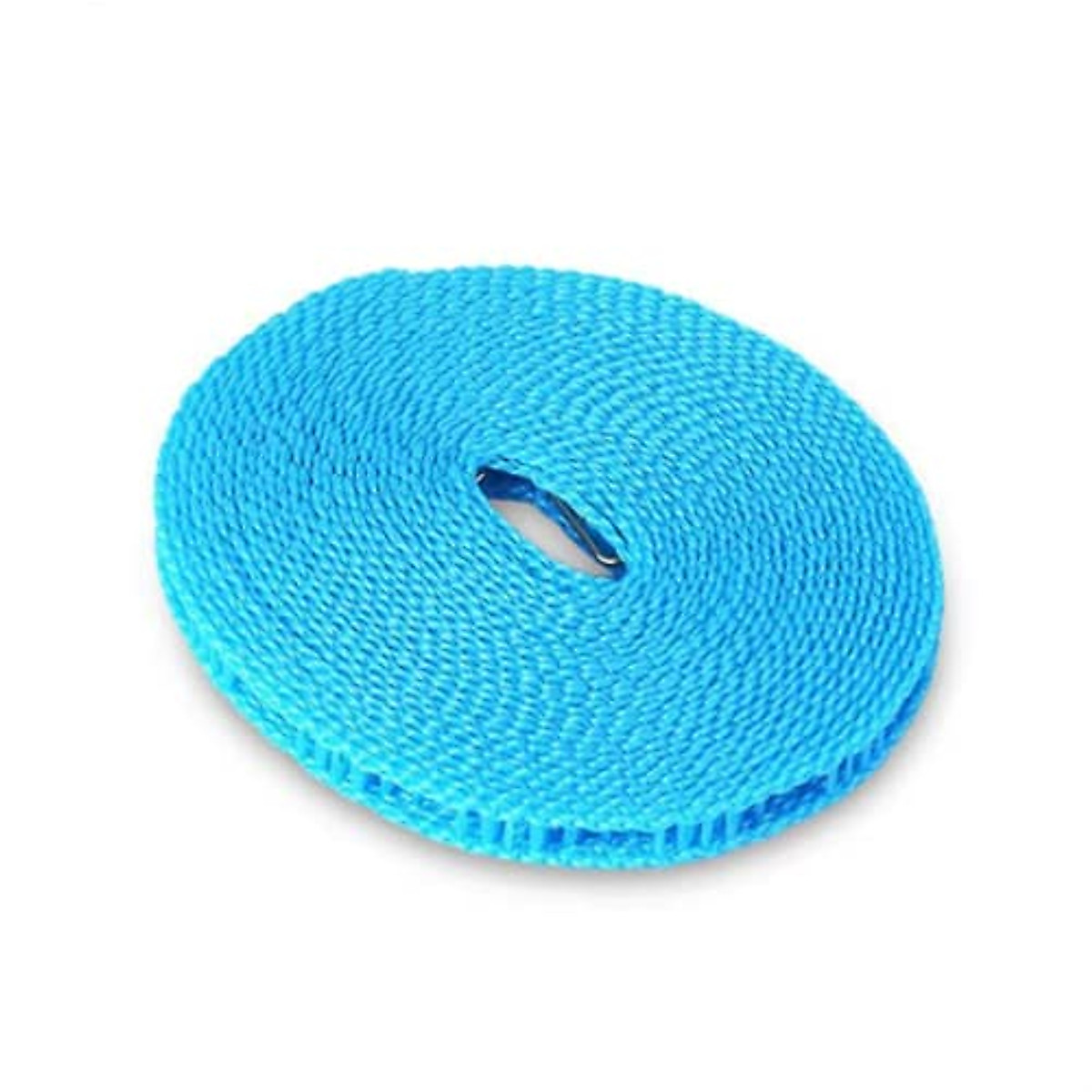 Cafurty 26-ft Portable Travel Clothesline, Adjustable for Indoor Outdoor Laundry Line, Upgraded Version Windproof Non-Slip Clothes Line, Clotheslines for Camping Travel and Home Use - Blue