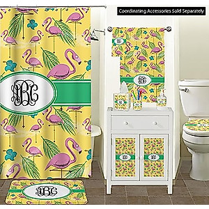 RNK Shops Pink Flamingo Waste Basket - Single Sided (Black) (Personalized)