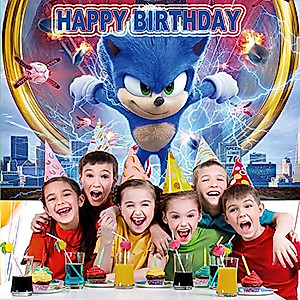 60x40 Inches Birthday Backdrop for Party, Soni Birthday Decoration with Good Wrinkle Resistance, Birthday Party Supplies as Background, Happy Birthday Banner 5X3 ft for Kids, Boys, and Girls