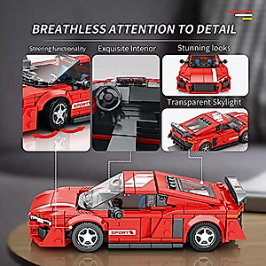 ZYLEGEN Sports Car Technique Car Building Kit,MOC Building Blocks Set to Build,Hypercar Model Building Kit,Collectible Race Car Display Model,Creative for Car Lovers,FKP(363Pcs)