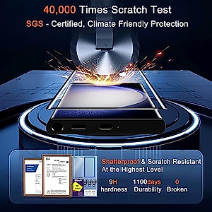 Milomdoi [2+3Pack] 9H for Samsung Galaxy S23 Ultra Screen Protector Tempered Glass Accessories, 2 Pack Full Coverage Screen Protector for Samsung S23 Ultra 5G 3 Pack camera lens protector case fit