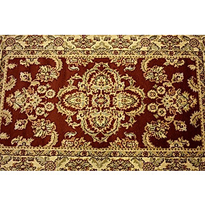 Unique Loom Voyage Collection Traditional Oriental Classic Intricate Design Area Rug (3' 3 x 5' 3 Rectangular, Red/Tan)