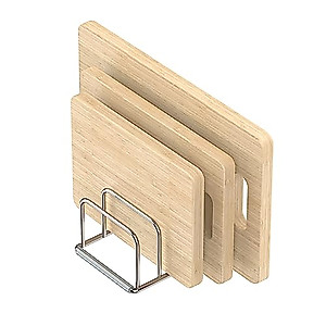 KORRTFID Cutting Board Holder Stand, Cutting Board Storage Rack, Cutting Board Organizer, 304 Stainless Steel Cutting Board Holder, Cookie Sheets Organizer (1.0 Inch Width Slots)