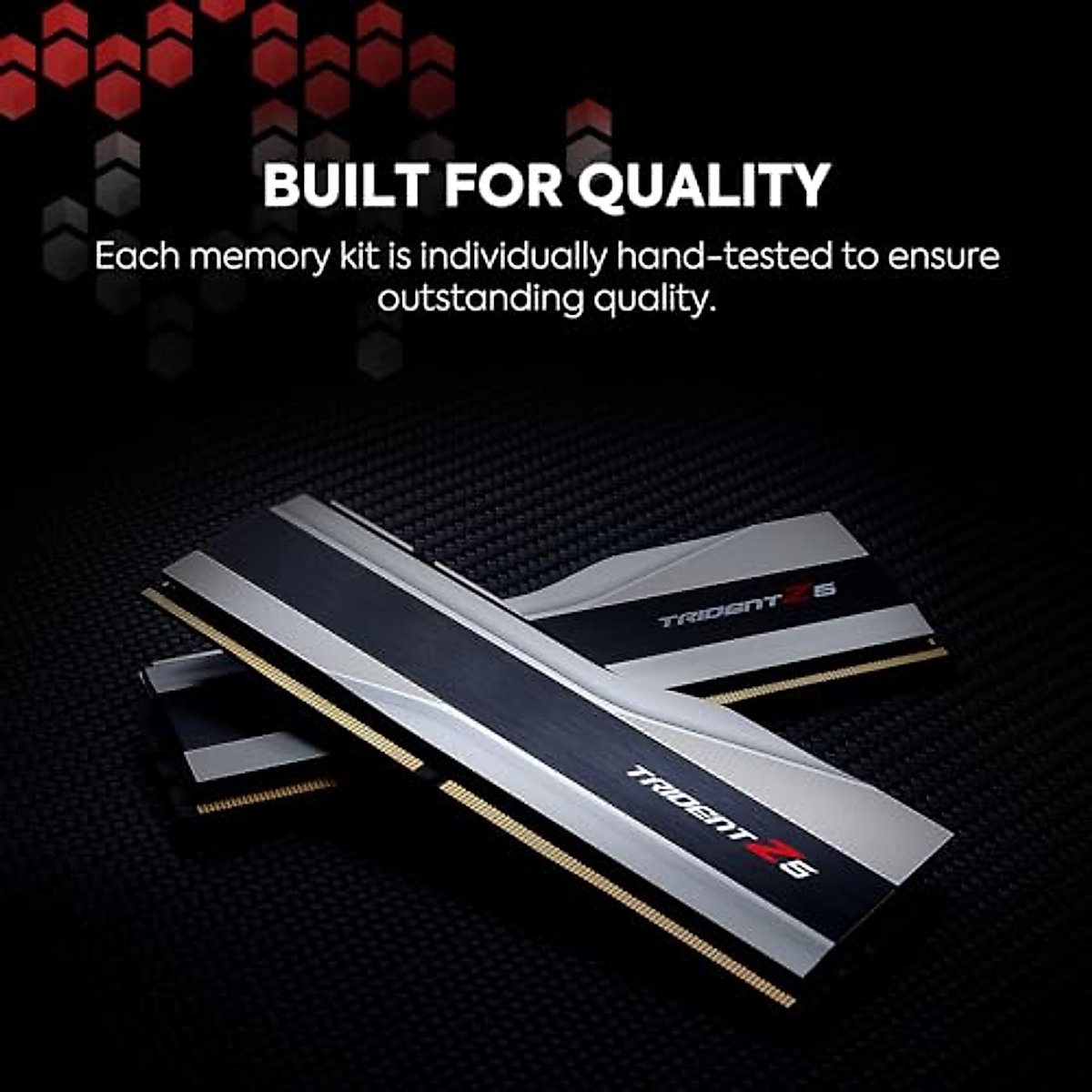 G.SKILL Trident Z5 Series (Intel XMP 3.0) DDR5 RAM 64GB (2x32GB) 6000MT/s CL32-38-38-96 1.40V Desktop Computer Memory UDIMM - Metallic Silver (F5-6000J3238G32GX2-TZ5S)