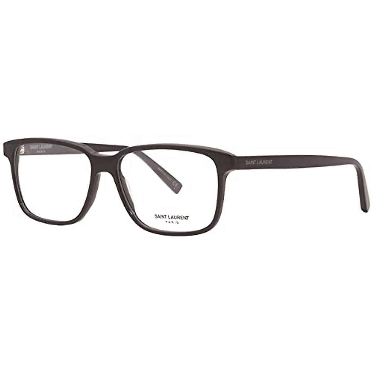 SAINT LAURENT SL-458 004 Eyeglasses Men's Black/Silver Full Rim Square 58mm
