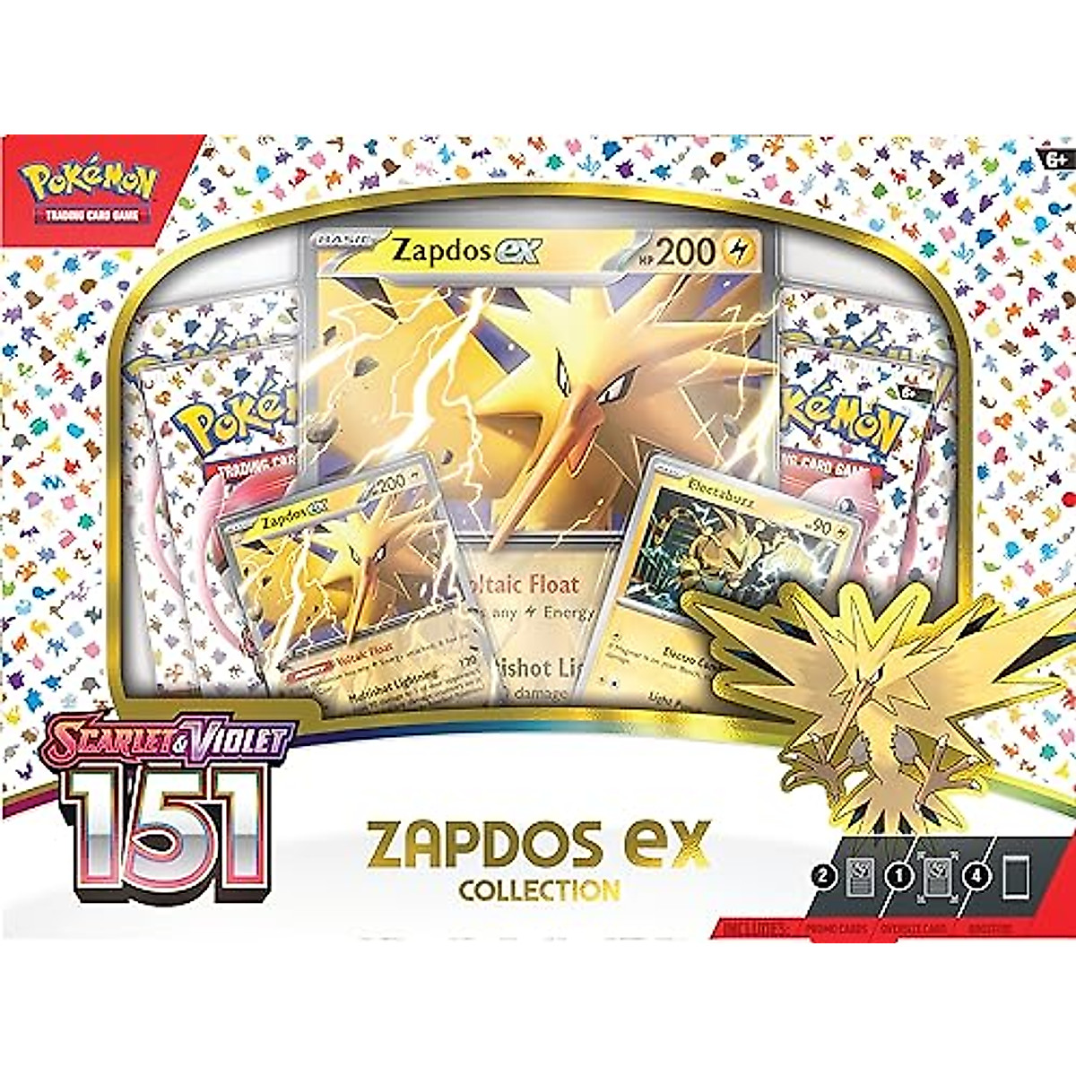 Pokemon TCG Scarlet & Violet 3.5 Pokemon 151 Zapdos Ex Box