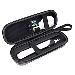 ProCase Toothbrush Travel Case for Oral-B Pro 1000 1500 3000 5000 7000 Sonicare 5100 6100 AquaSonic, Sonic Electric Power Rechargeable Toothbrush Carrying Case Holder Container -Black